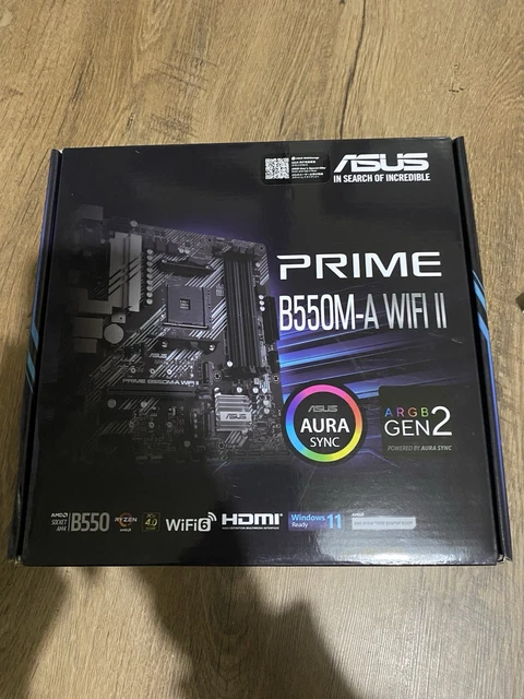 ASUS PRIME B550M-A WIFI II Socket AM4 AMD Motherboard - ‎NEW £131.75 ...