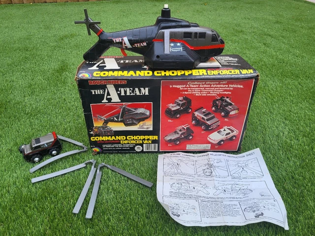 VINTAGE A-TEAM ROUGH Riders Command Chopper And Van Incomplete - 1983 £ ...