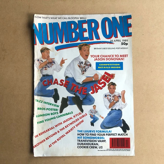 JASON DONOVAN NEIGHBOURS Rare Vintage Magazine Covers Poster ...