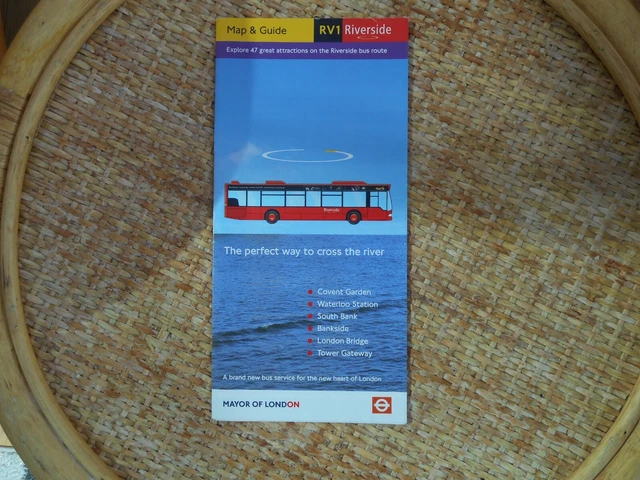 TRANSPORT FOR LONDON RV1 bus timetable leaflet 2002 £1.20 - PicClick UK