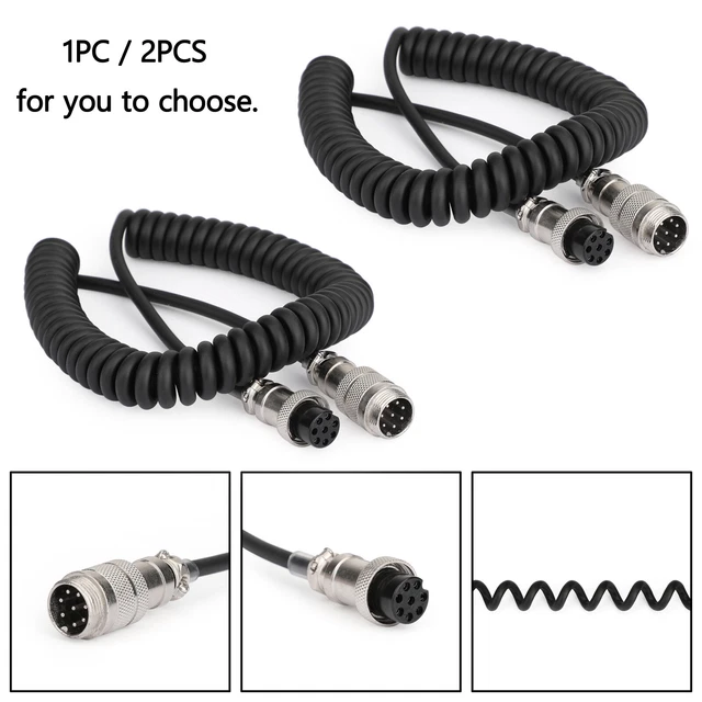 8-PIN HAND MIC Extension Câble pour Yaesu FT847 FT920/950/980 FT2000 MH ...