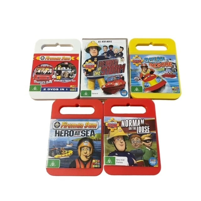 6 X FIREMAN Sam DVD Bundle Lot Ocean Rescue Hero At Sea Region 4 ...