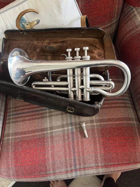 BESSON WESTMINSTER CORNET, Silver, Very Vintage £195.00 - PicClick UK