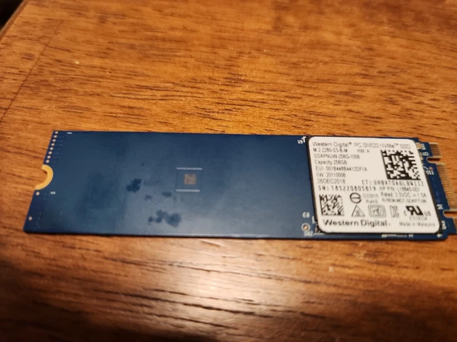 WESTERN DIGITAL PC SN520 256GB M.2 2280-S3-B-M NVMe SSD SDAPNUW-256G ...
