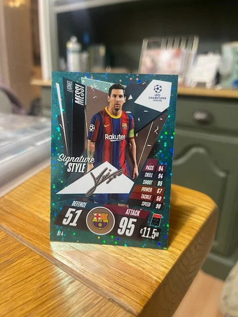 LIONEL MESSI SIGNATURE STYLE Card - MATCH ATTAX EXTRA 2020/2021 £9.99 ...