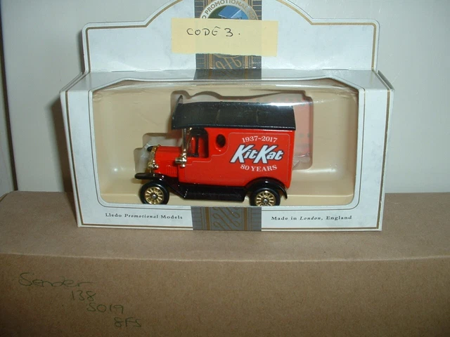 LLEDO PROMOTIONAL FORD Model T Van Code 3 Kitkat 80 Years 1937-2017 £11 ...