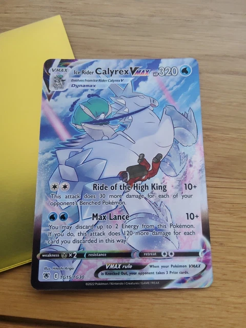 POKÉMON TCG ICE Rider Calyrex VMAX S&S-Astral Radiance TG15/TG30 Ultra ...