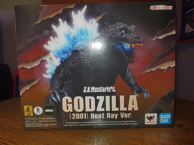 BANDAI S.H.MONSTERARTS GODZILLA 2001 Heat Ray Version Action Figure ...