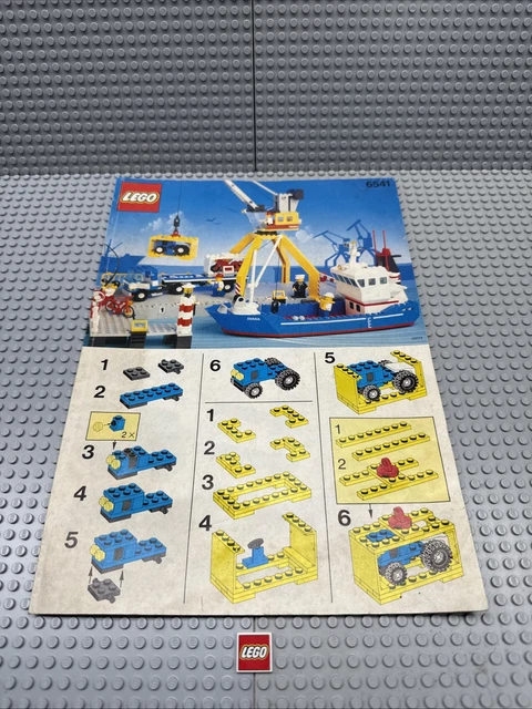 LEGO® CITY 6541 Hafen Schiff - Bauanleitung Instruction - NO BRICKS - 1 ...