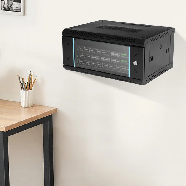 4U SERVER CABINET Rack Enclosure Cabinet Network Server Rack Case Wall ...