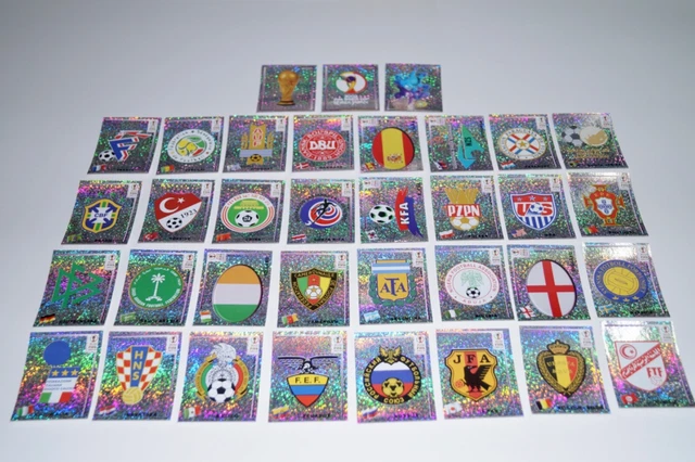 Panini Japan And Korea 2002 World Cup Toilet 02 All 35 Coats Of Arms