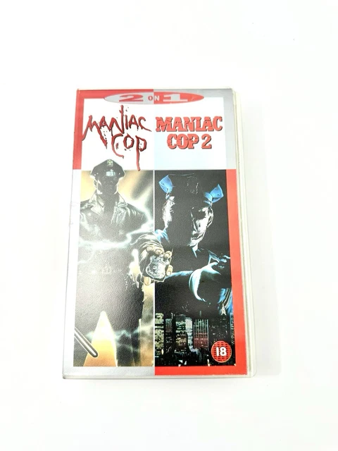 MANIAC COP 1 & 2 Vhs Video Tape Vintage 2 On 1 Collection Bruce ...