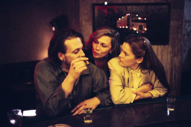 MICKEY ROURKE FAYE Dunaway Alice Krige the set of Barfly in 1986 Old ...