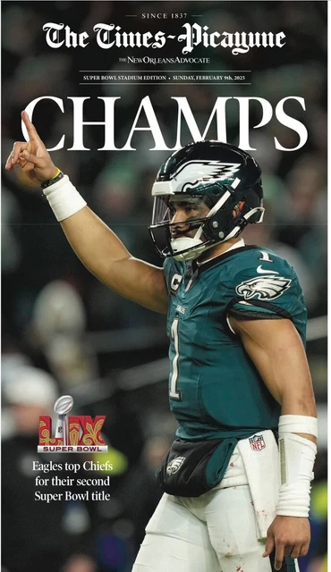 2025 PHILADELPHIA EAGLES Super Bowl Champions THE ADVOCATE Newspaper 10 ...