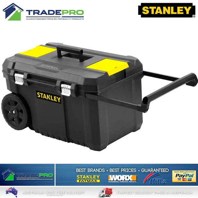 STANLEY® TOOL CHEST Box PRO Mobile with Wheels Large Lockable Roller ...