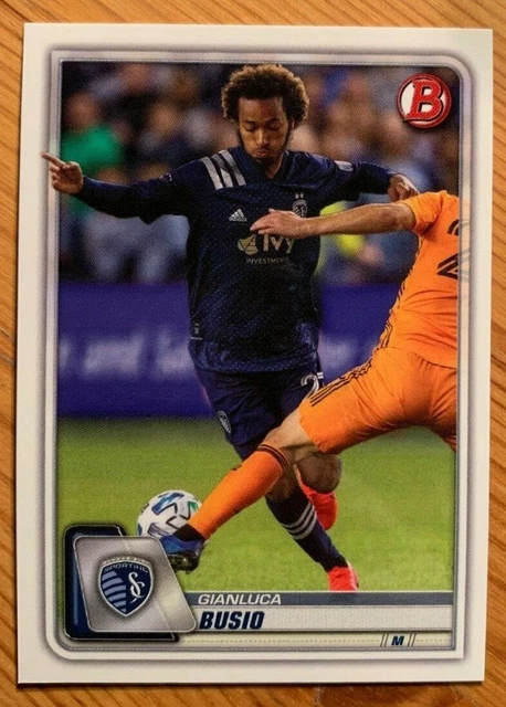 2020 BOWMAN ON Demand Gianluca Busio RC recrue MLS comme neuf SP Kansas ...