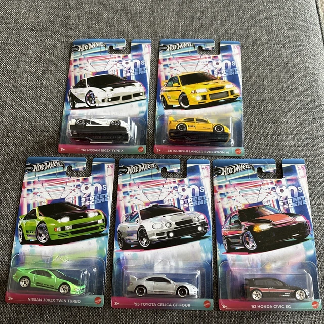 HOT WHEELS 90S STREET SCENE Complete Set #1-5 Exclusive Imports 2024 ...