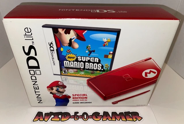 NINTENDO DS LITE Super Mario Bros. Special Edition Handheld Console New ...