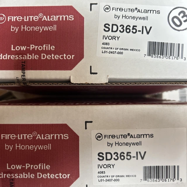 FIRE-LITE SD365-IV ADDRESSABLE Smoke Detector Ivory - Same Day Shipping ...