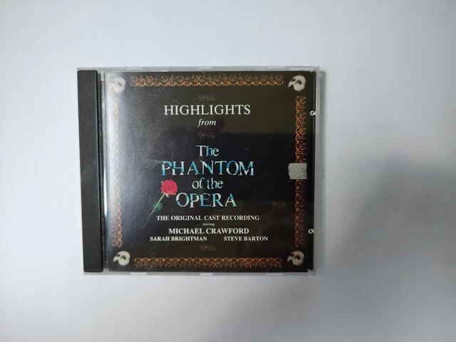 1987 POLYDOR THE Phantom Of The Opera Highlights The Original Cast ...