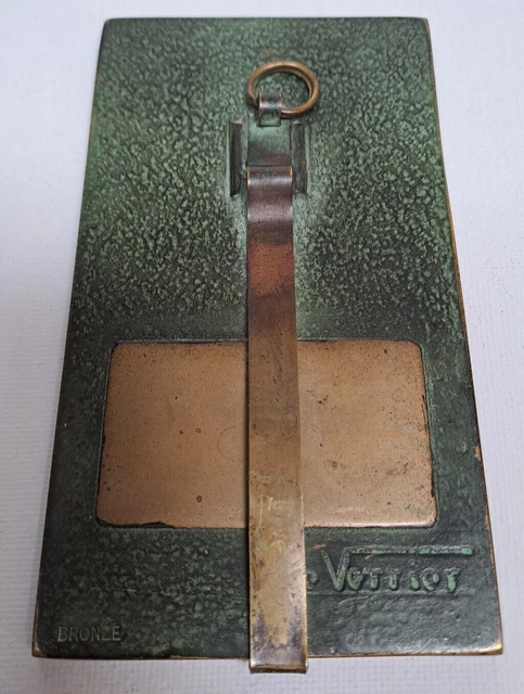 PLAQUE EN BRONZE signé LE VERRIER Max EUR 45,00 - PicClick FR