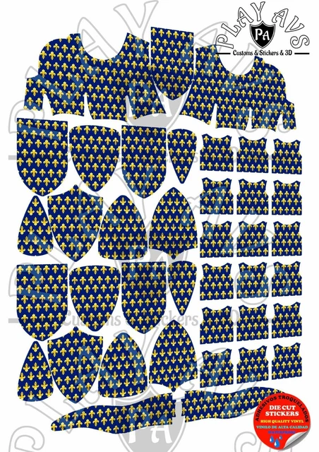 AUTOCOLLANTS PLAYMOBIL CABALLERO Medieval - Autocollants chevaliers ...