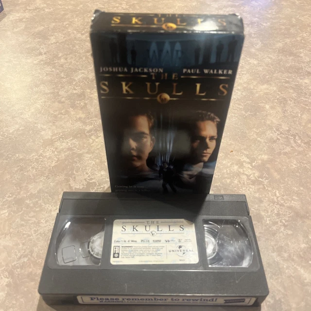 THE SKULLS UNIVERSAL VHS Big Box Ex Rental ~ Paul Walker, Joshua ...
