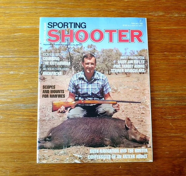 SPORTING SHOOTER GUN Magazine February 1987 - 80s Australia Hunting ...