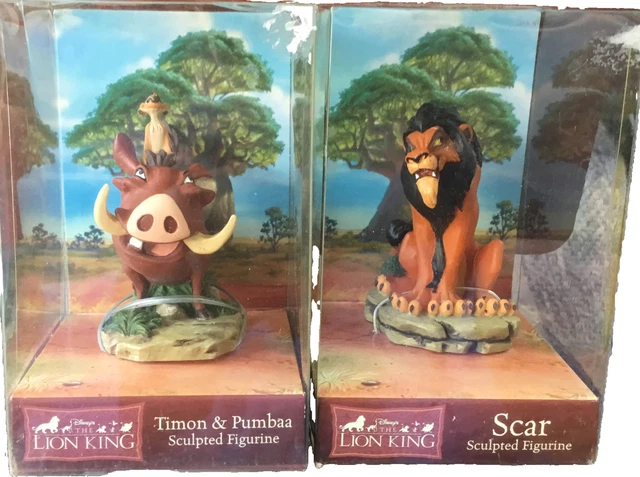 NEW DISNEY LION King Timon & Pumbaa And Scar Enesco Sculpted Figurines ...