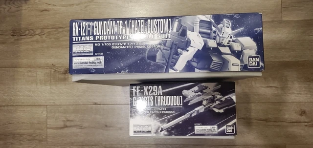 BANDAI MG 1/100 Gundam TR-1 Hazel Custom & FF-X29A G-PARTS HRUDUDU set Advance Z $279.00 ...