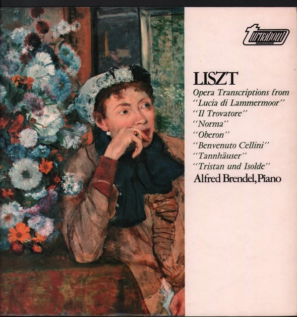 TV34352DS ALFRED BRENDEL Liszt - Opera Transcriptions LP vinyl UK ...