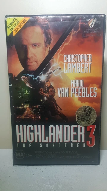 HIGHLANDER 3 THE Sorcerer. VHS Clamshell Ex Rental. Christopher Lambert ...