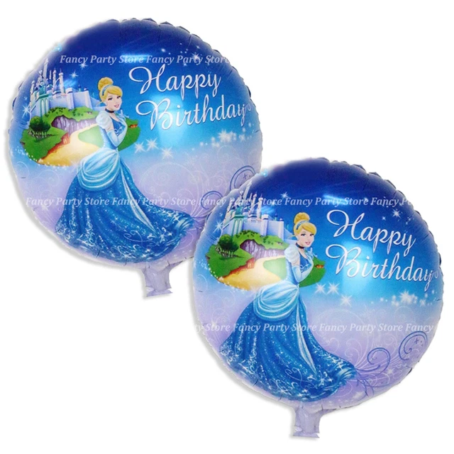 2PCS CINDERELLA FOIL Balloon Princess Party Theme Birthday Decorations ...