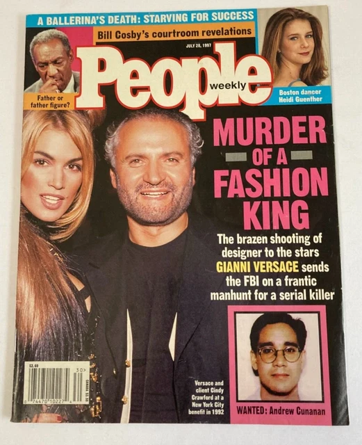 PEOPLE MAGAZINE GIANNI VERSACE Fashion Icon Murder JULY 28 1997 No ...