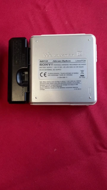 LECTEUR DE MUSIQUE Numérique Mini-Disc Sony MZ-RH910 HI-MD Walkman ...
