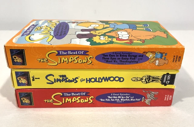 THE BEST OF The Simpsons Volume 5 7 & The Simpsons Go Hollywood Vhs Set ...
