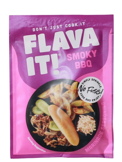 FLAVA IT MARINADE Smokey BBQ 35G (Case of 12) £13.99 - PicClick UK