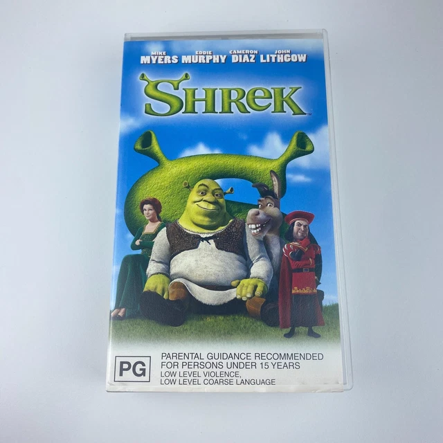 SHREK THE MOVIE VHS Video Tape RARE DREAMWORKS Mike Myers Eddie Murphy ...