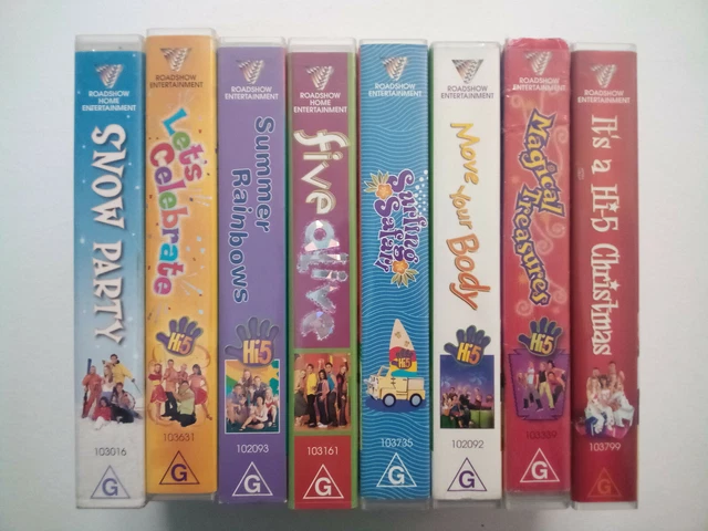 HI 5; BULK lot of 8 VHS; Charli, Kellie, Kathleen, Nathan & Tim.. $24. ...