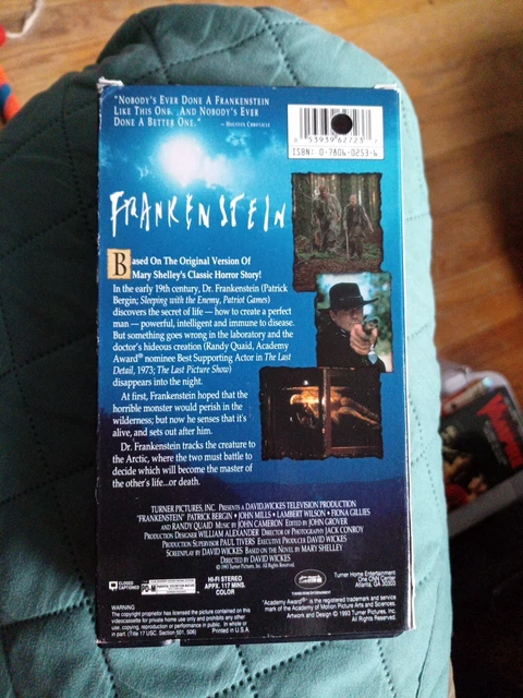 FRANKENSTEIN VHS 1993 Patrick Bergin Randy Quaid RARE £8.95 - PicClick UK