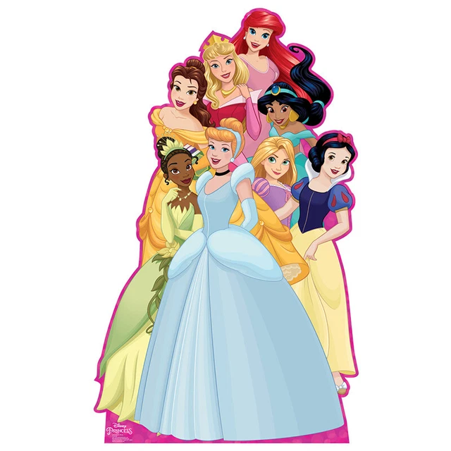 DISNEY PRINCESSES GROUP Lifesize CARDBOARD CUTOUT Standup Standee 7 ...