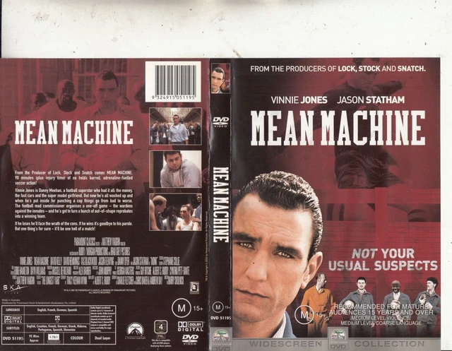 MEAN MACHINE-2001-[VINNIE JONES]-PARAMOUNT Pictures-Movie PP-DVD $24.95 ...