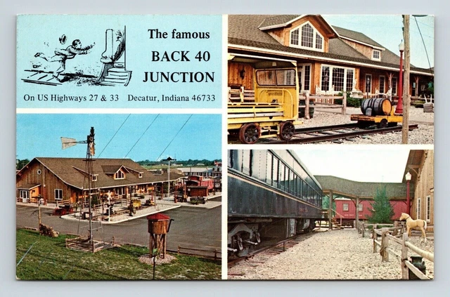 DECATUR INDIANA BACK 40 Junction Restaurant Multi View Chrome UNP ...
