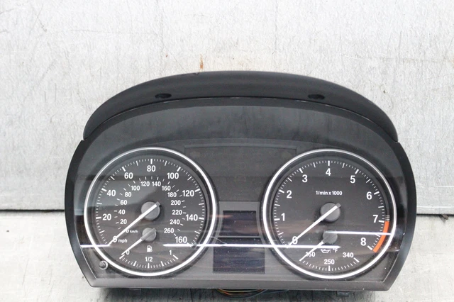 INSTRUMENT CLUSTER SPEEDOMETER Miles Gauge Speedo MPH OEM BMW E90 E91 ...