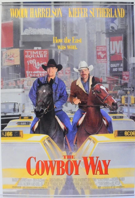 THE COWBOY WAY (1994) One Sheet Film Poster - Kiefer Sutherland, Woody ...