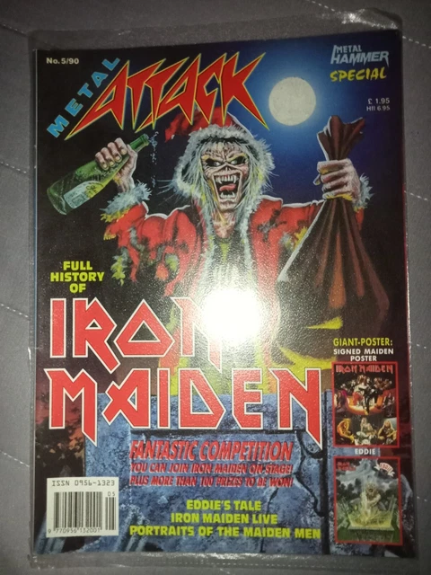 RARE MAGAZINE HARD Rock spécial Iron Maiden Metal Attack Hammer 1990 UK ...