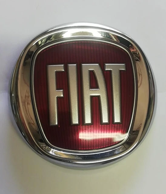 FREGIO ORIGINALE STEMMA Emblema Logo Fiat 500 Panda Punto Rosso Anteriore 95mm EUR 20,00 ...