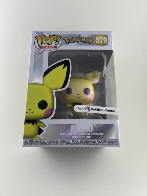FUNKO POP JUEGOS Pokemon Pichu #579 Centro Pokémon Perlado Exclusivo EN ...