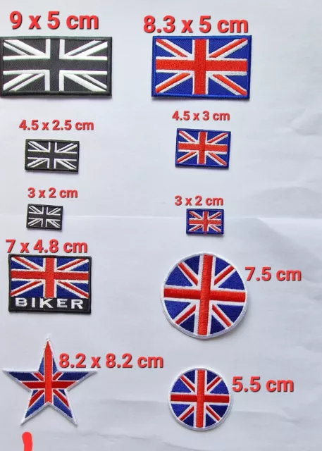 UK UNION JACK National Flag Embroidery Patch Iron on Sew On Badge ... UK UNION JACK National Flag Embroidery Patch Iron on Sew On Badge ...