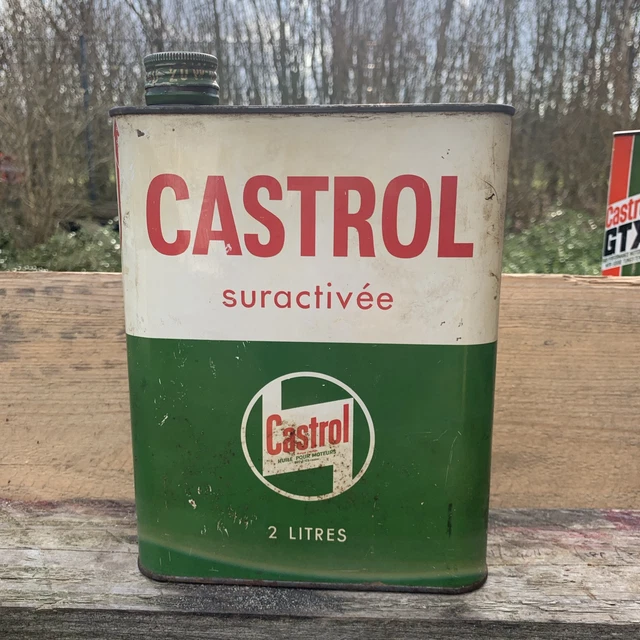 CASTROL MOTOR PATINA Öldose 60er 2 Liter Vespa Scooter Oldtimer Garage ...